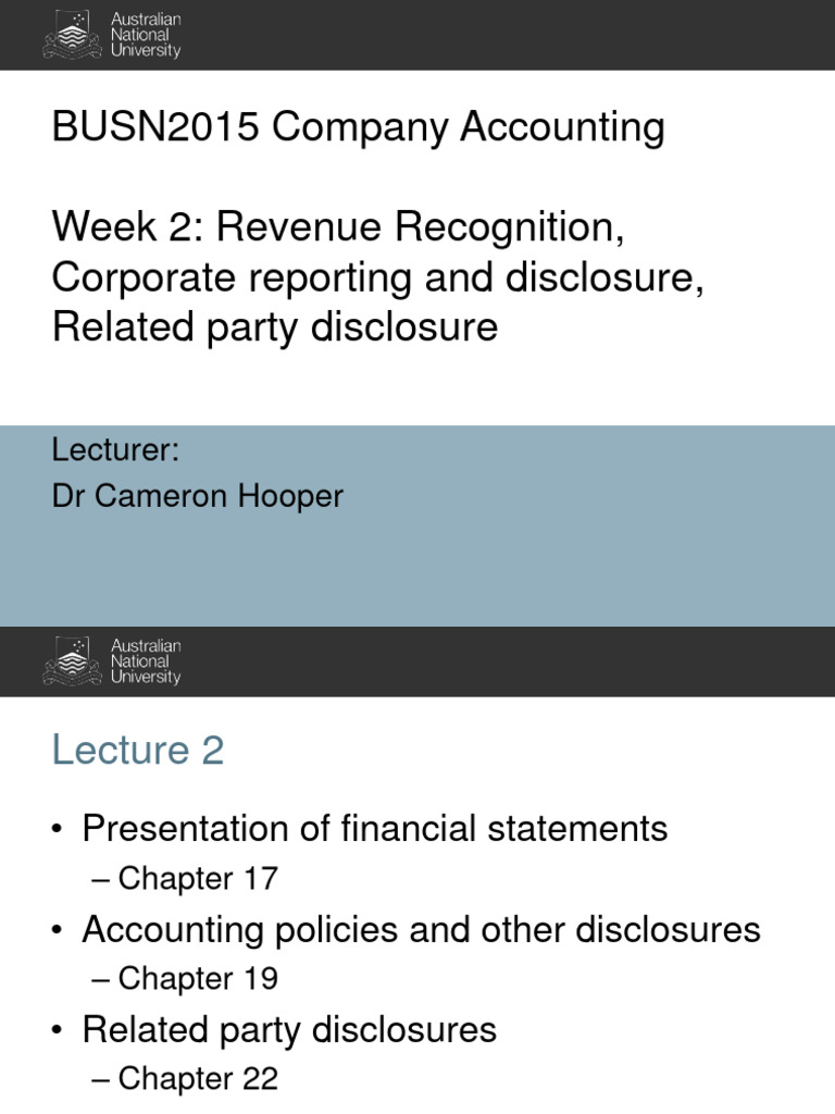 BUSN2015 Week 2 Lecture Slides S1 2024 | PDF | Financial Statement ...