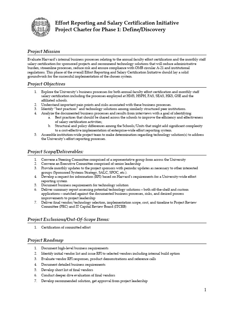 Project Charter Template 4 | PDF | Wiki