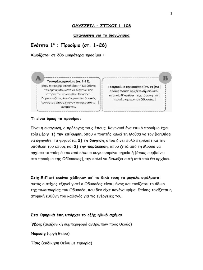 ΟΔΥΣΣΕΙΑ Στ 1 108 | PDF