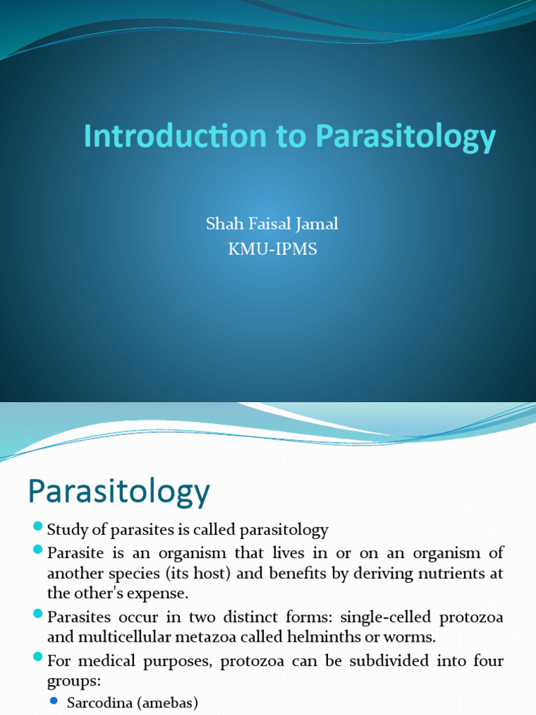 Lecture 10 Parasitology Introduction | PDF | Parasitism | Parasitology