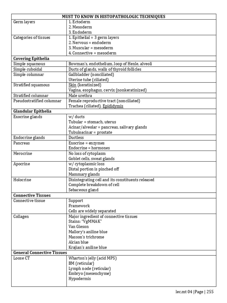 Essential Histopathologic Techniques Guide | PDF | Epithelium ...