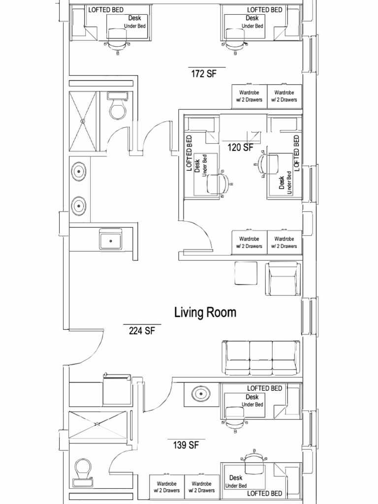 Sample Floorplan Mcconnell 3bed | PDF | Furniture | Interior Design