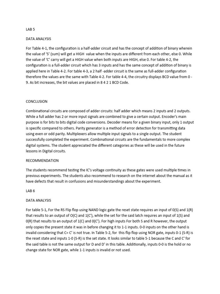 Lab 7 D Flipflops | PDF | Logic Gate | Electronic Circuits