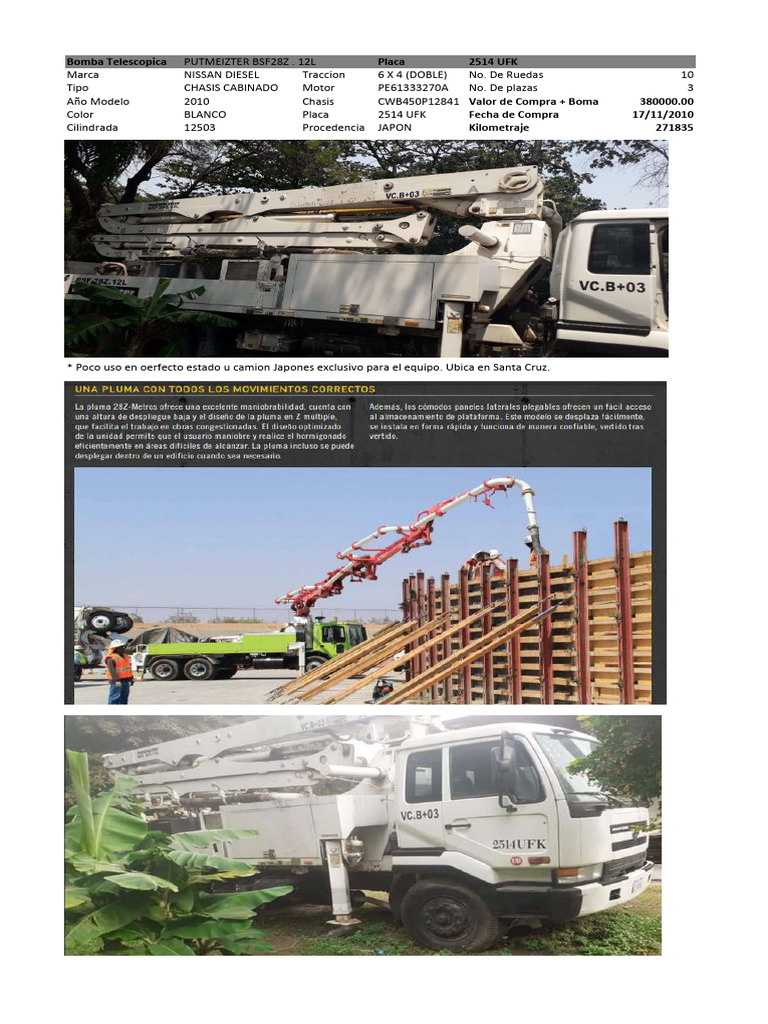 Pull de Camiones, Mixer, Equipos y Maquinaria en Venta | Descargar gratis PDF | Vehículo de ...