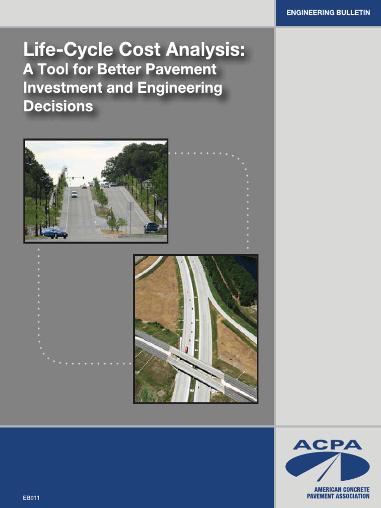2012 Usa Life Cycle Cost Pavement Analyses ACPA | PDF | Cost–Benefit ...