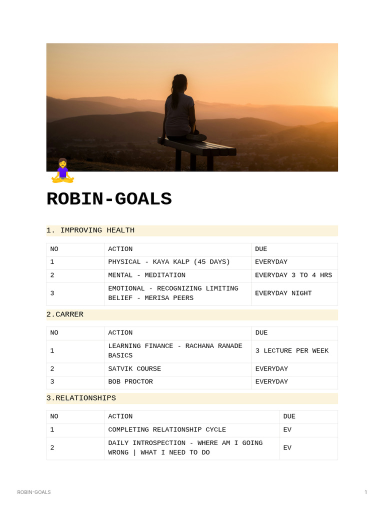 Robin Goals 2 | PDF
