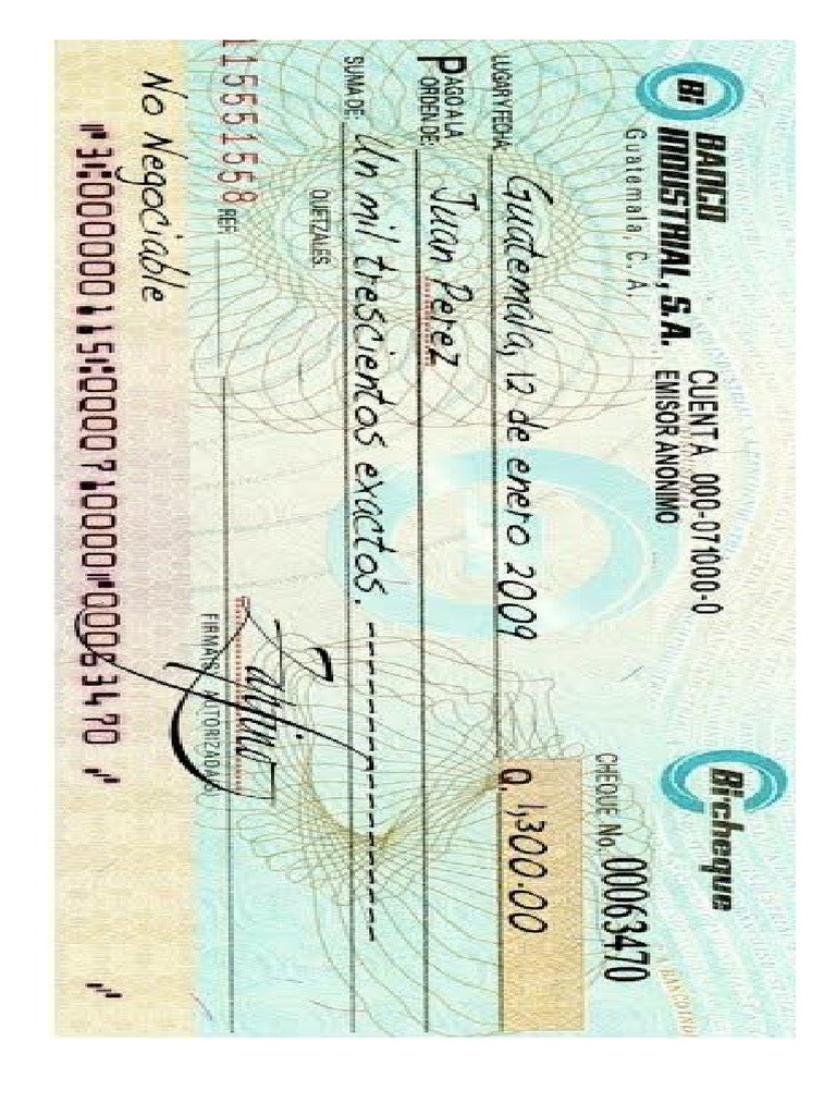 Cheque DDDD | PDF