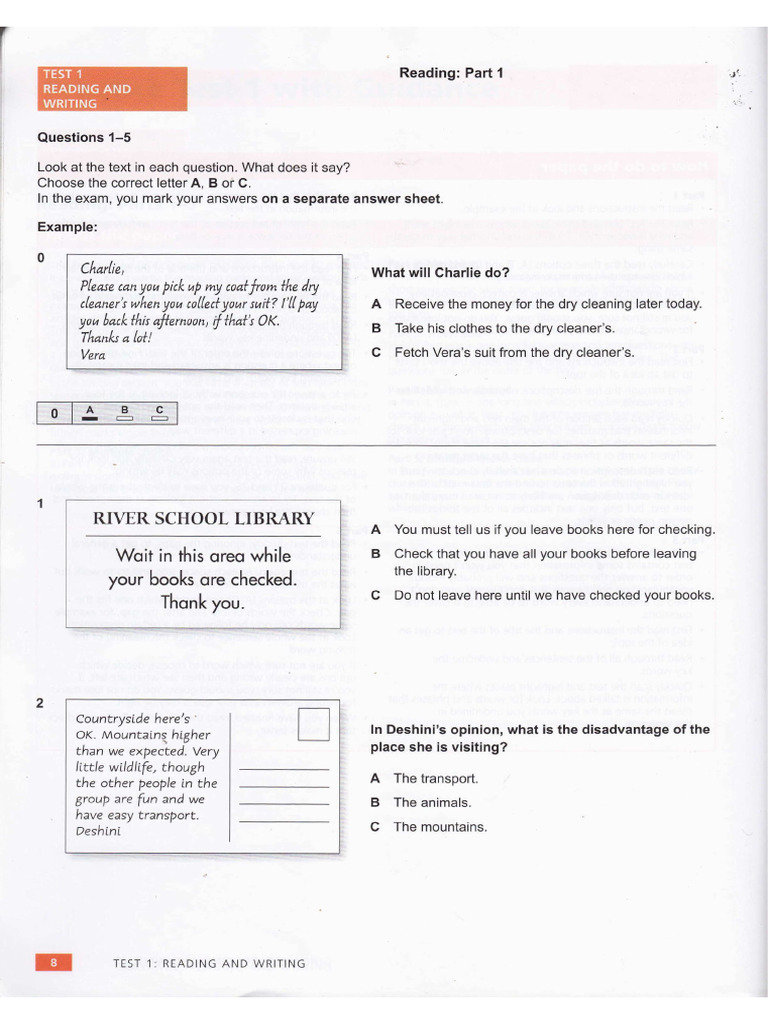 Focus Exam Practice Preliminary - Split | PDF