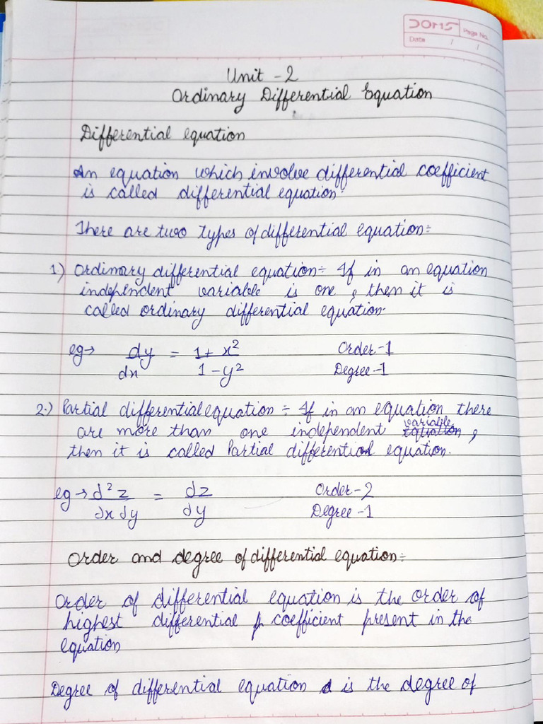 Diff Equation 1 | PDF