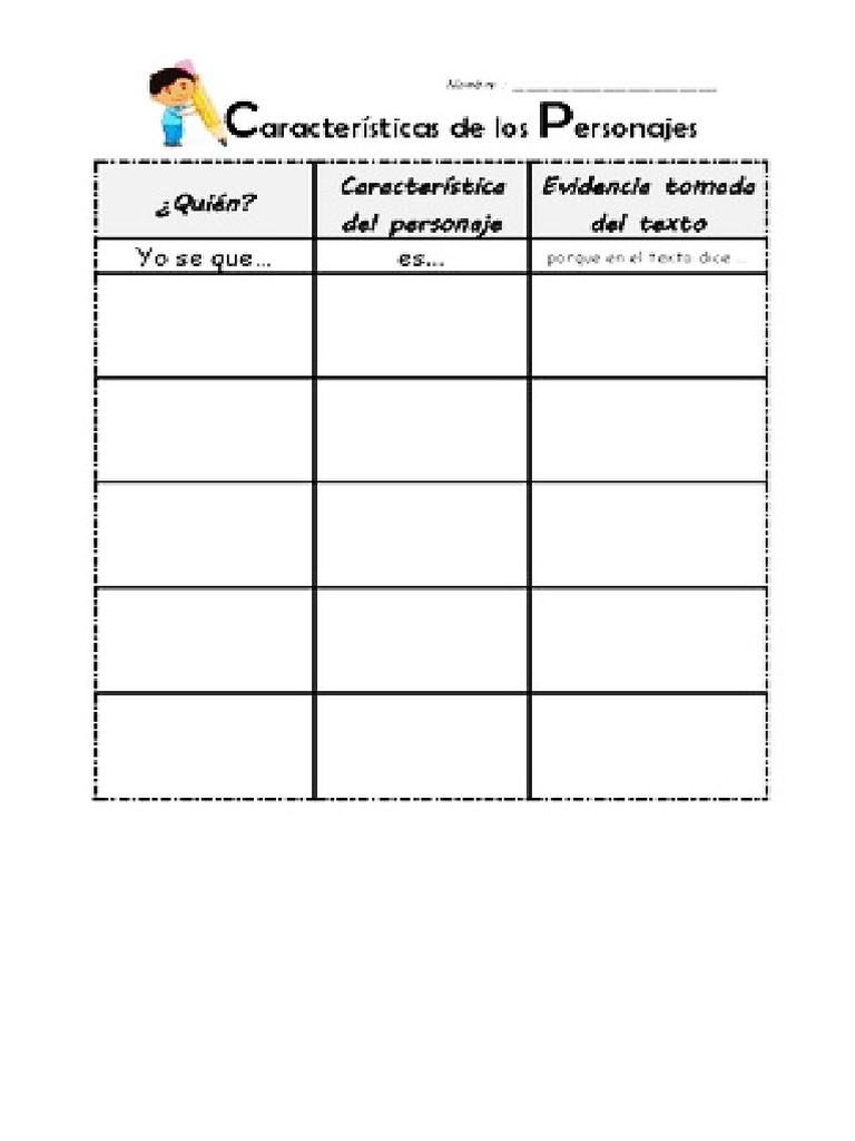 8vo Caracteristicas de Los Personajes | PDF