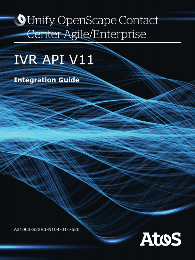 OpenScape Contact Center AgileEnterprise V11 IVR API Integration Guide ...