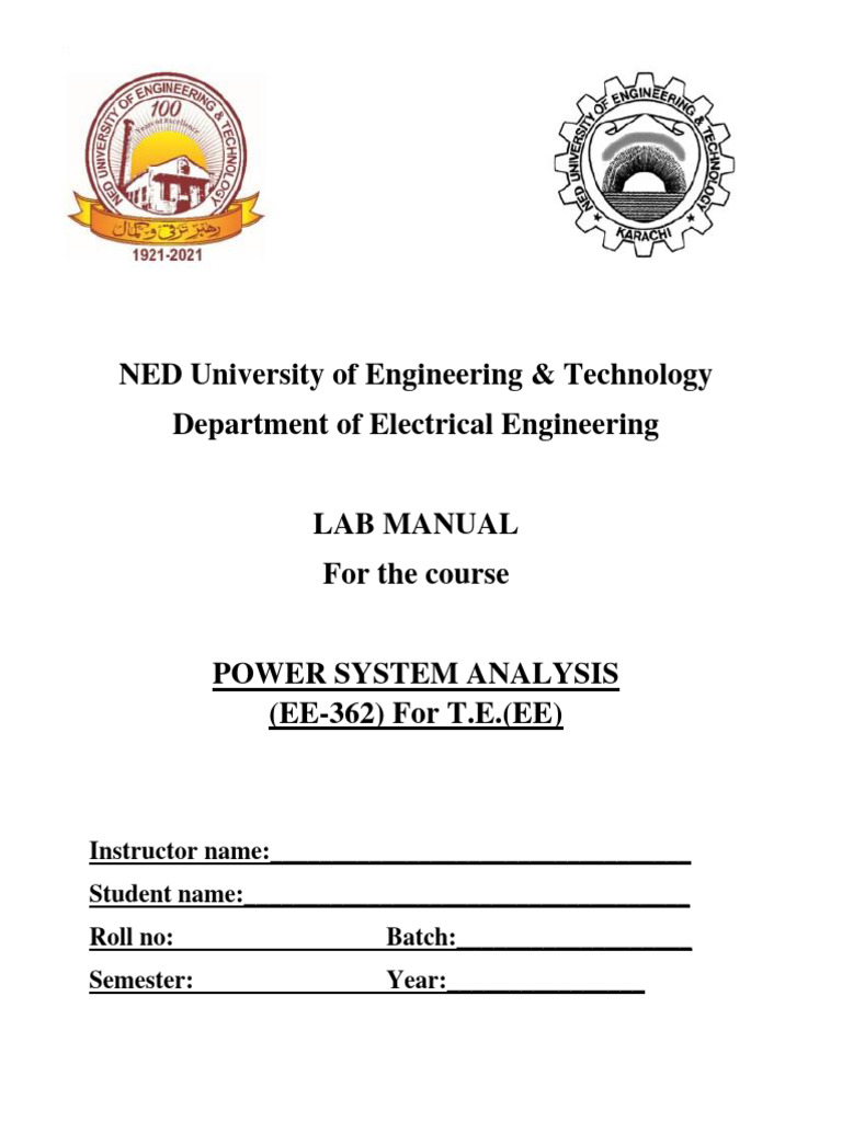 EE 362 Power System Analysis | PDF | Transformer | Electric Power ...
