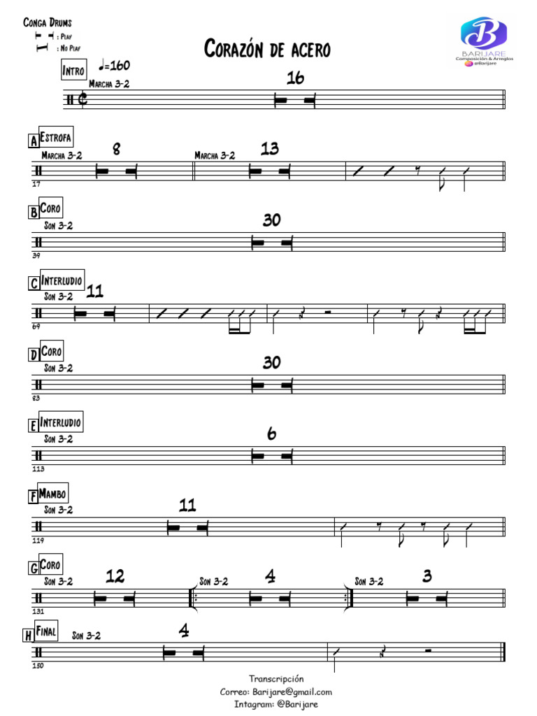 Corazón de Acero - Conga | PDF