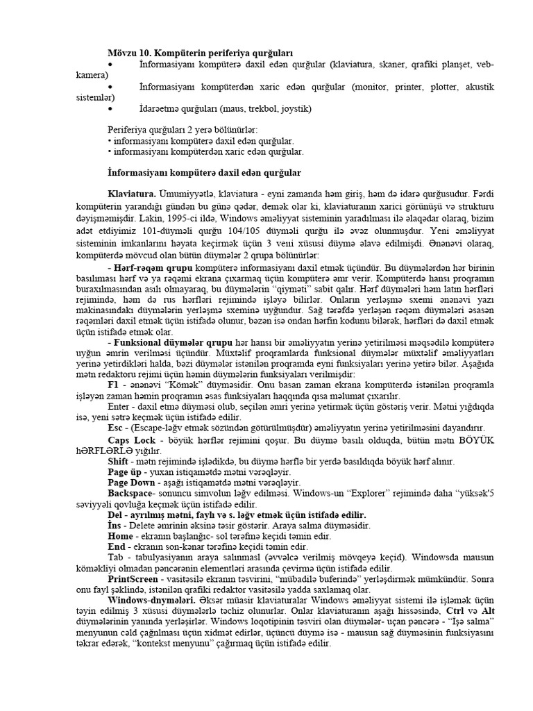 Periferiya Qurgulari | PDF