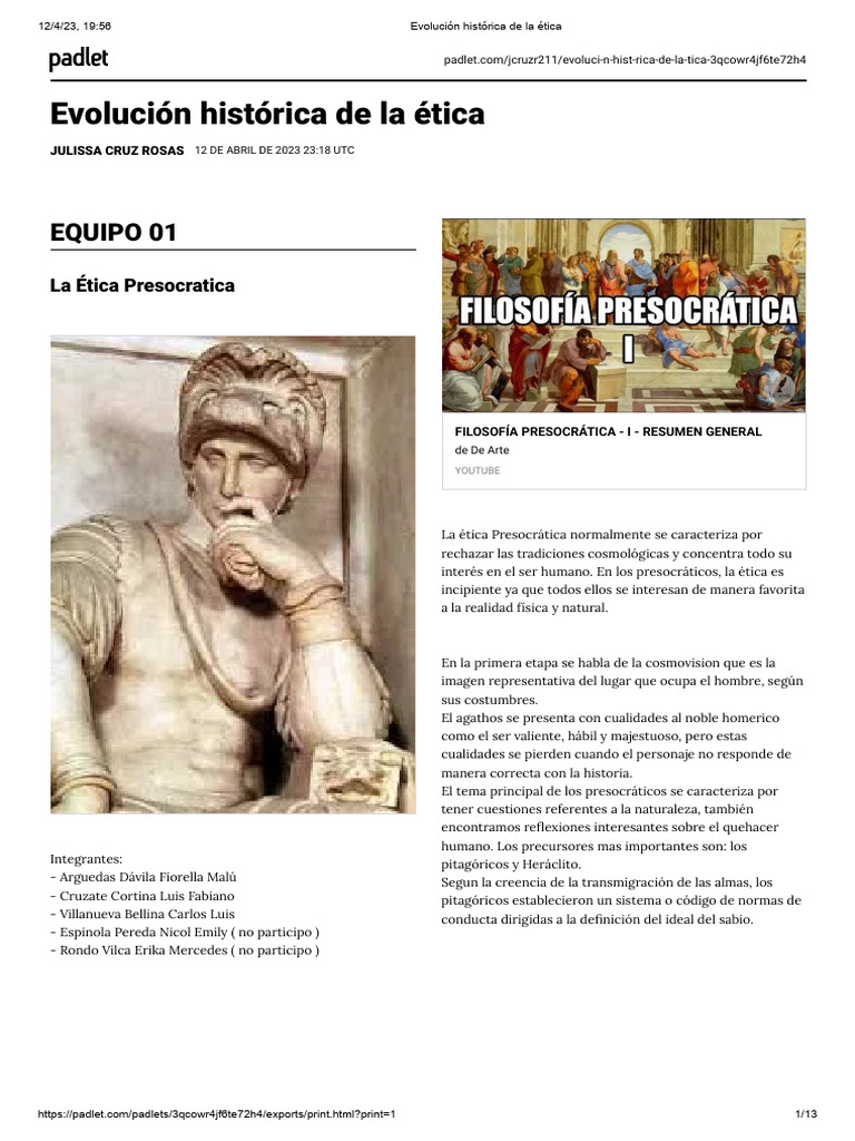 Evolución histórica de la ética | PDF | Virtud | Moralidad
