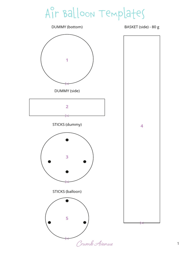 Air Balloon Templates | PDF
