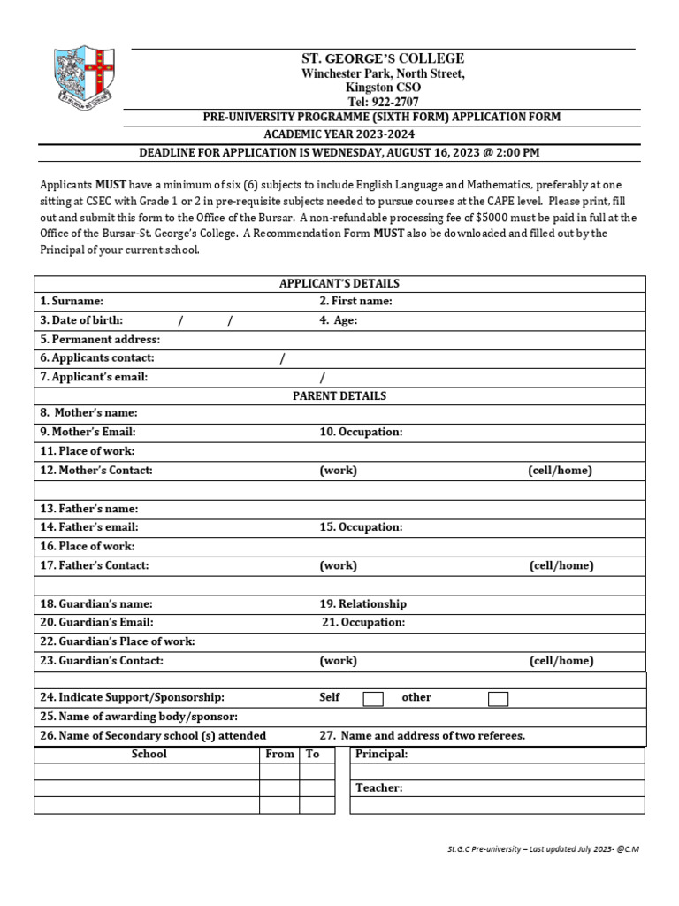 Sixth Form Application Guide | PDF