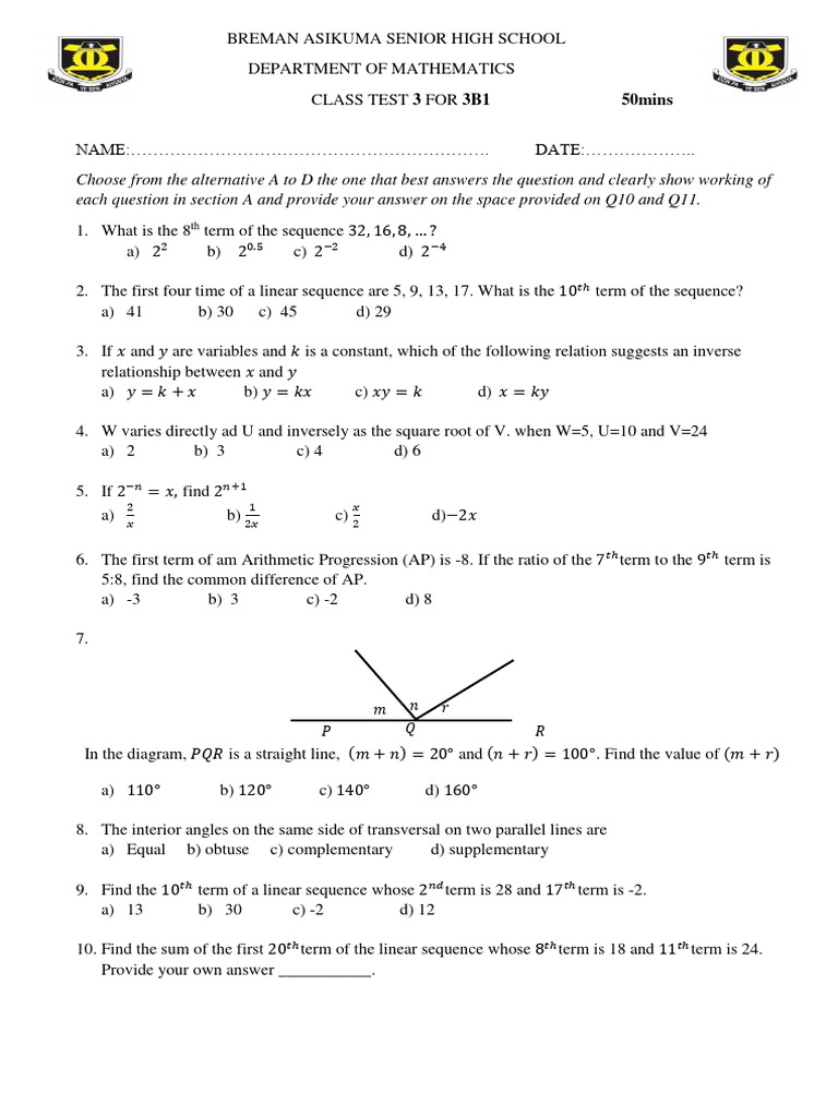 What Is The 8th Term of The Sequence 32 | PDF | Mathematical Objects | Mathematical Concepts
