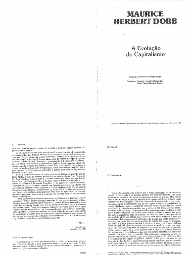 Maurice DOBB Texto 1 | PDF