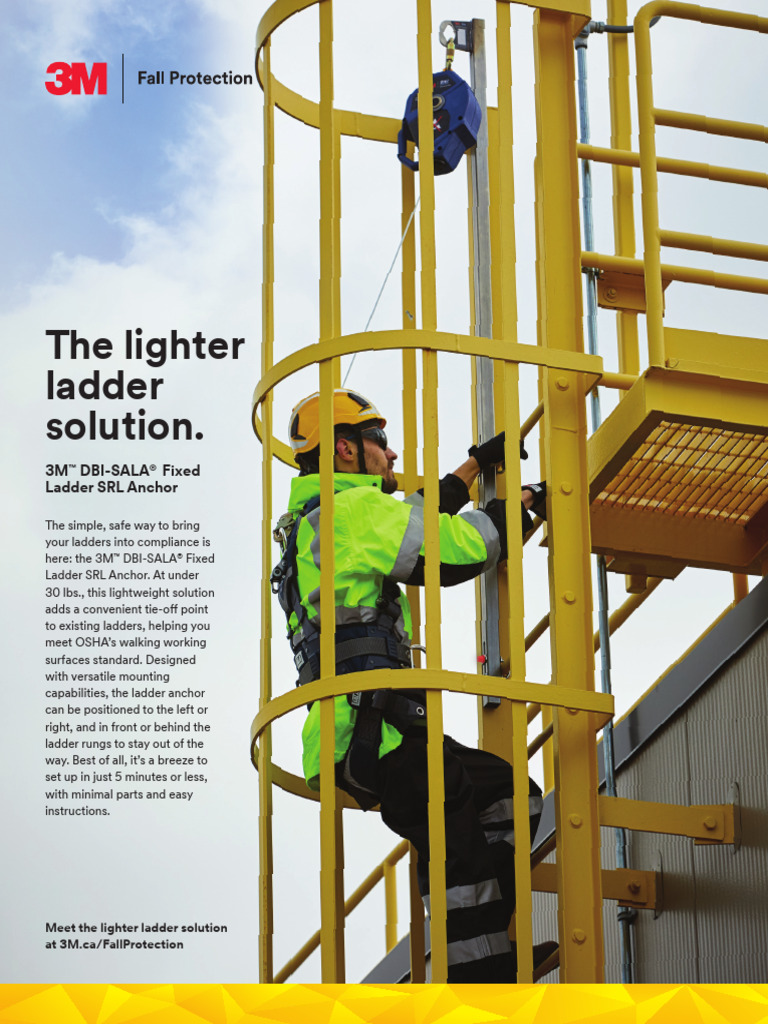 3M Fall Protection Ladder Anchor Sell Sheet | PDF | Anchor