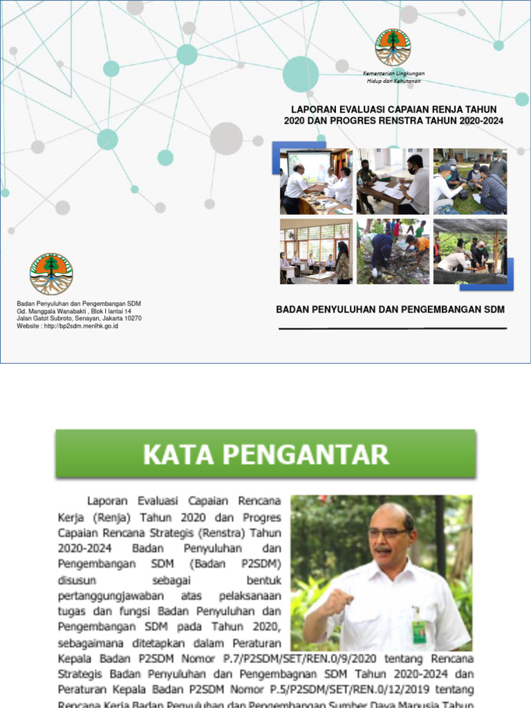 Contoh Laporan Evaluasi Capaian Renja 2020 Dan Renstra 2020 2024 Badan ...