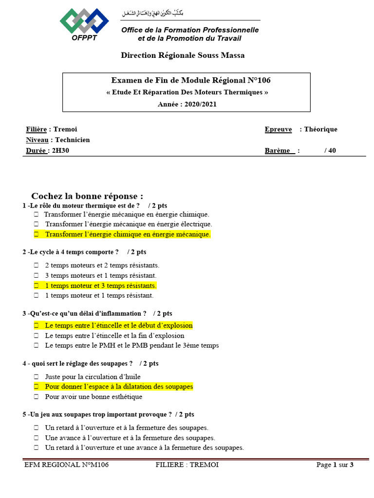 Efm Regional Moteur Thermique V2 | PDF | Machine | Ingénierie