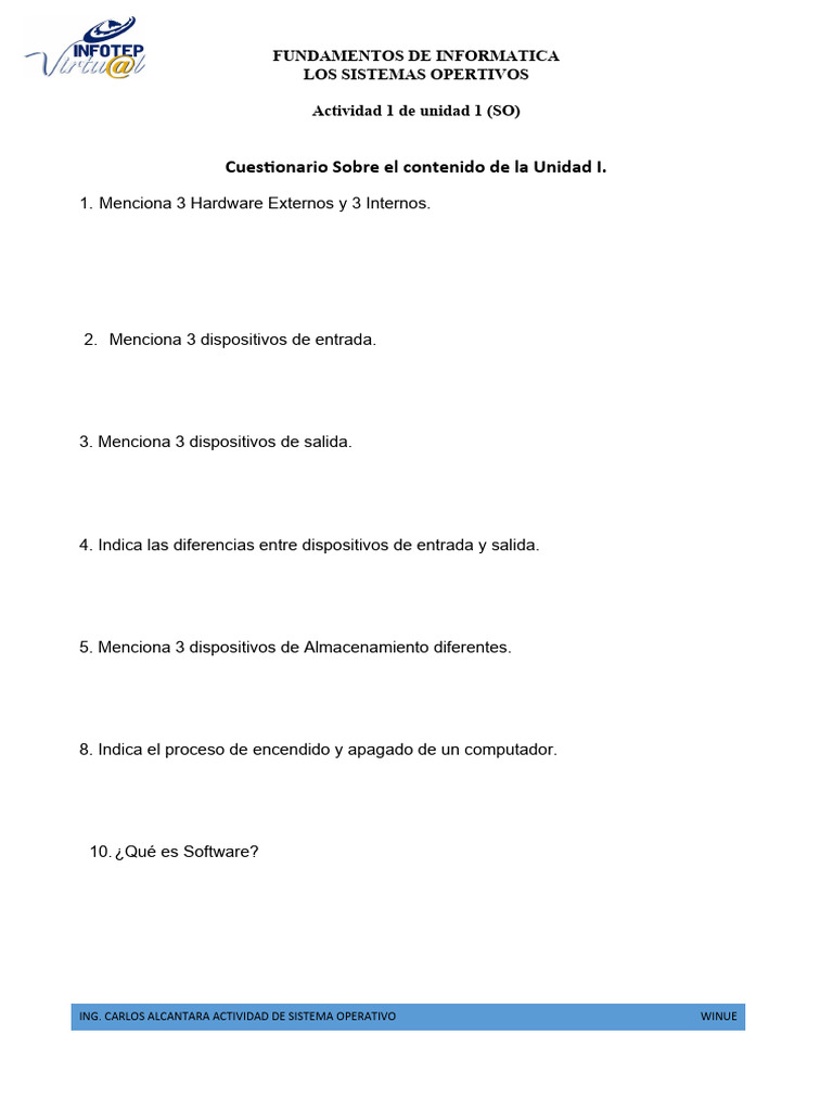 Actividad 1 de Unidad 1 (SO) (1) | PDF