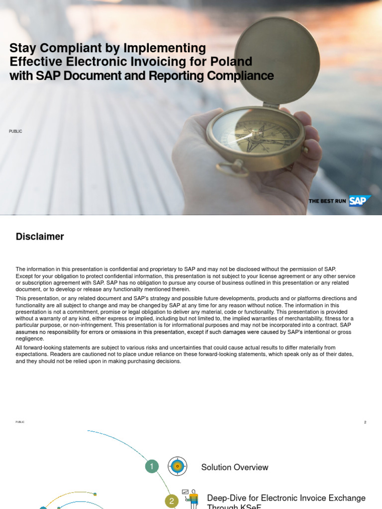 SAP Document and Reporting Compliance - Poland E-Invoices | PDF | Invoice | Cloud Computing