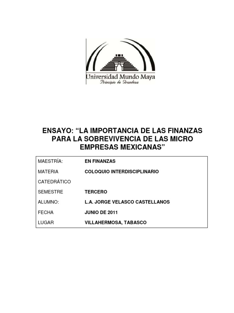 Ensayo Coloquio | PDF