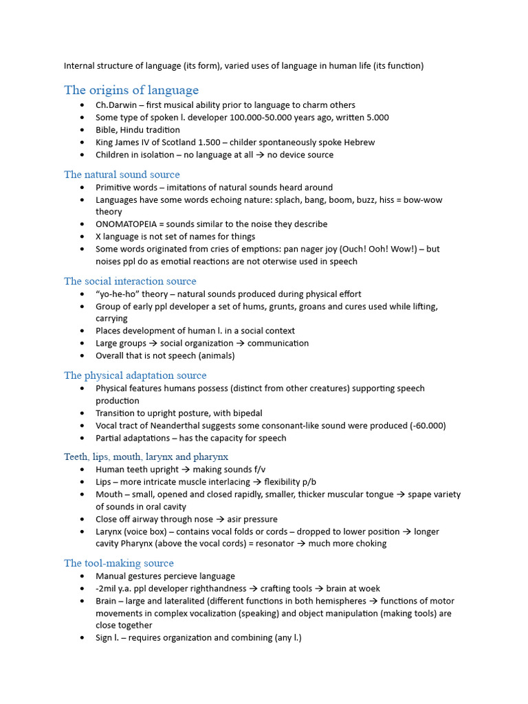 Internal Structure of Language | PDF | Syllable | Phoneme