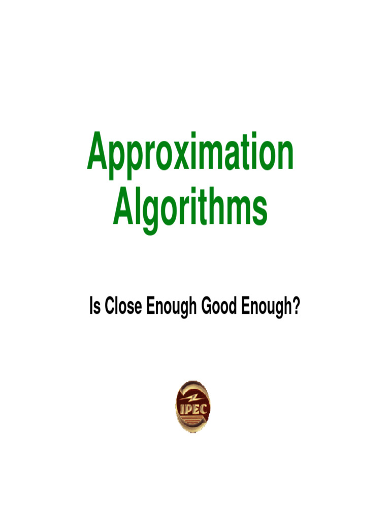 Aproximation Algorrithms | PDF | Computational Complexity Theory ... Aproximation Algorrithms | PDF | Computational Complexity Theory ...