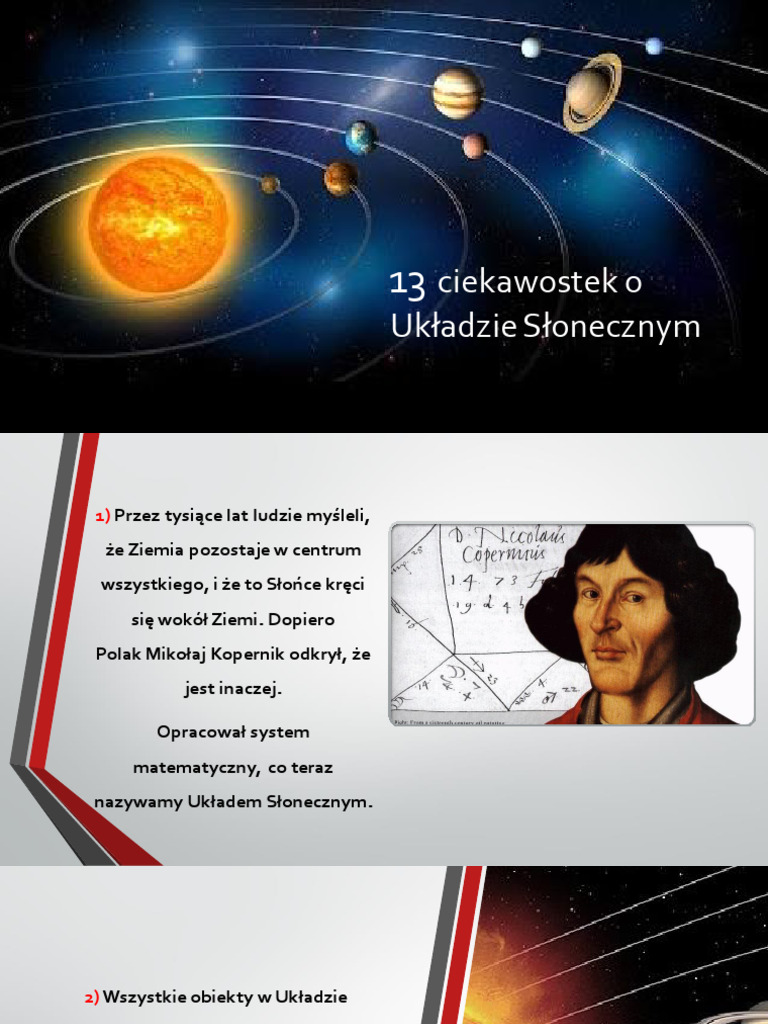 13 CIEKAWOSTEK o Układzie Słonecznym | PDF