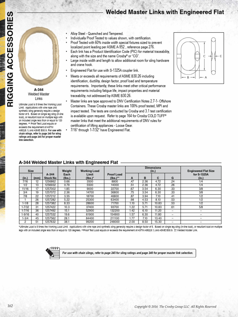Welded Master Links With Engineered Flat | PDF | Building Materials ...