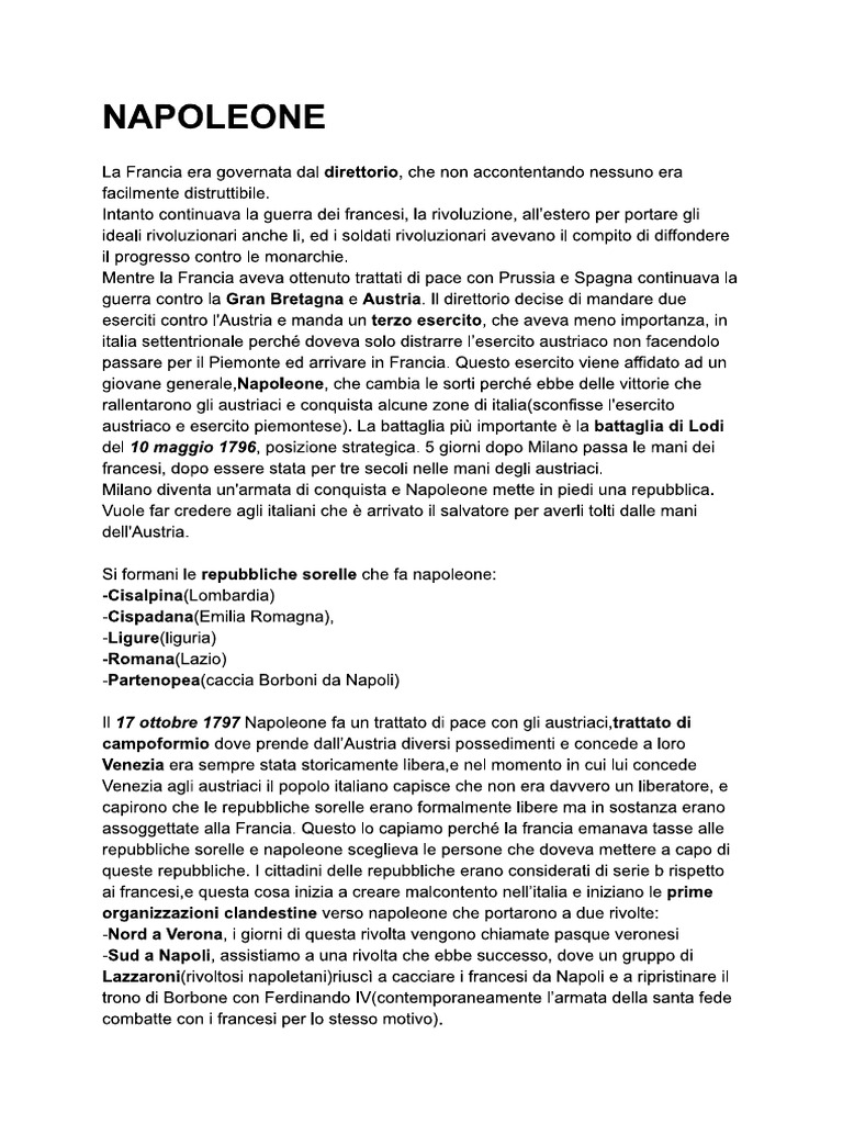 Napoleone | PDF