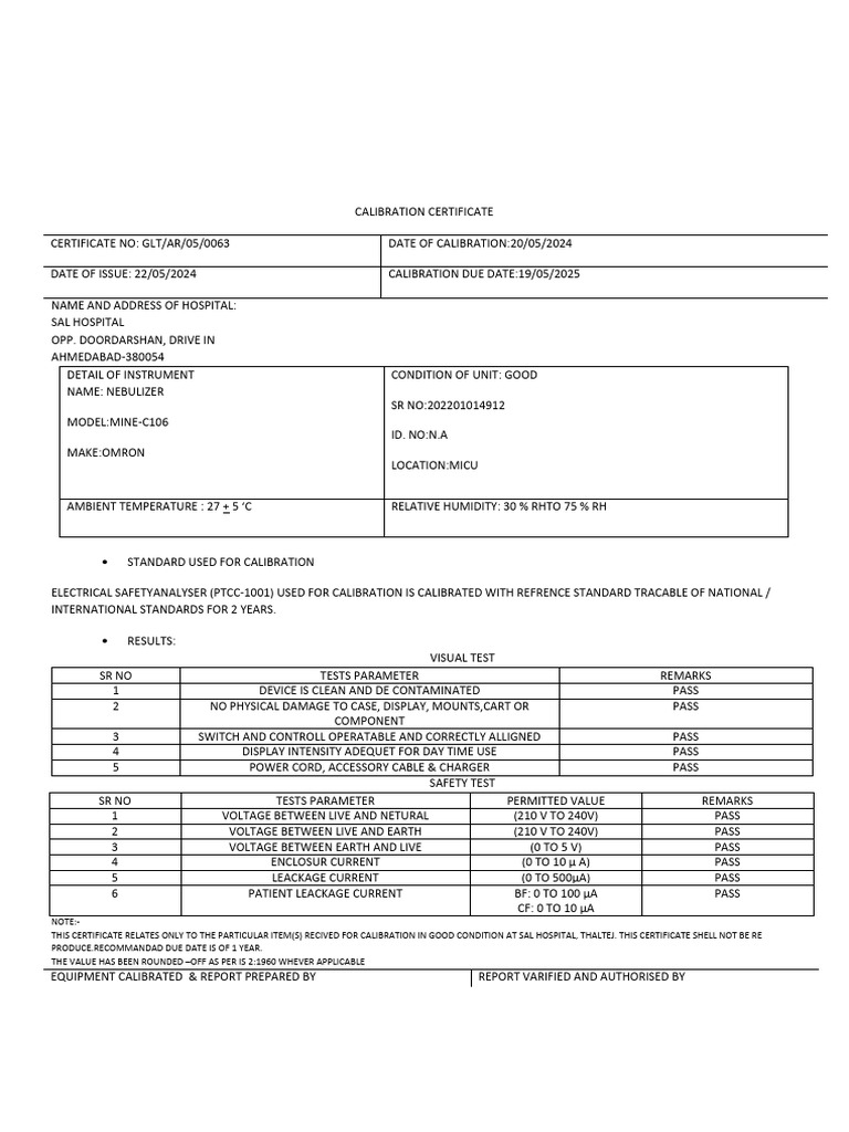 Est | PDF | Calibration | Electromagnetism