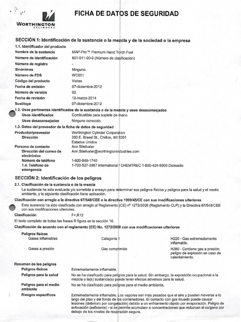Map Pro Premium Hand Torch Fuel | PDF