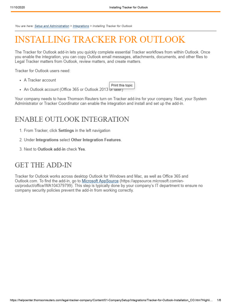 Installing Tracker For Outlook 2 | PDF | Microsoft Outlook | Software Installing Tracker For Outlook 2 | PDF | Microsoft Outlook | Software