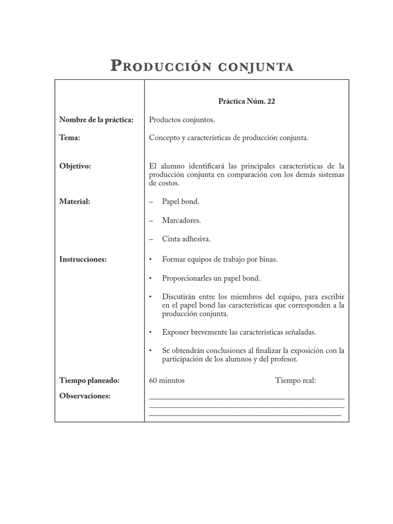 Producción Conjunta: Prácticas y Métodos | PDF | Arte