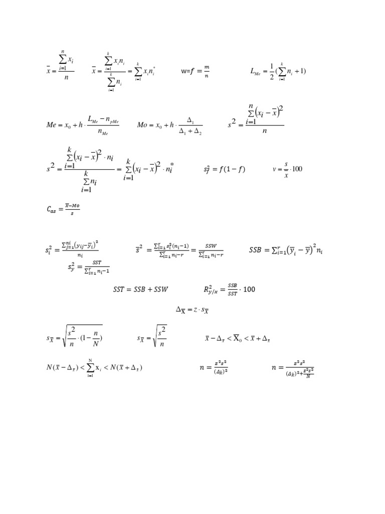 Relcalcul Statistica | PDF