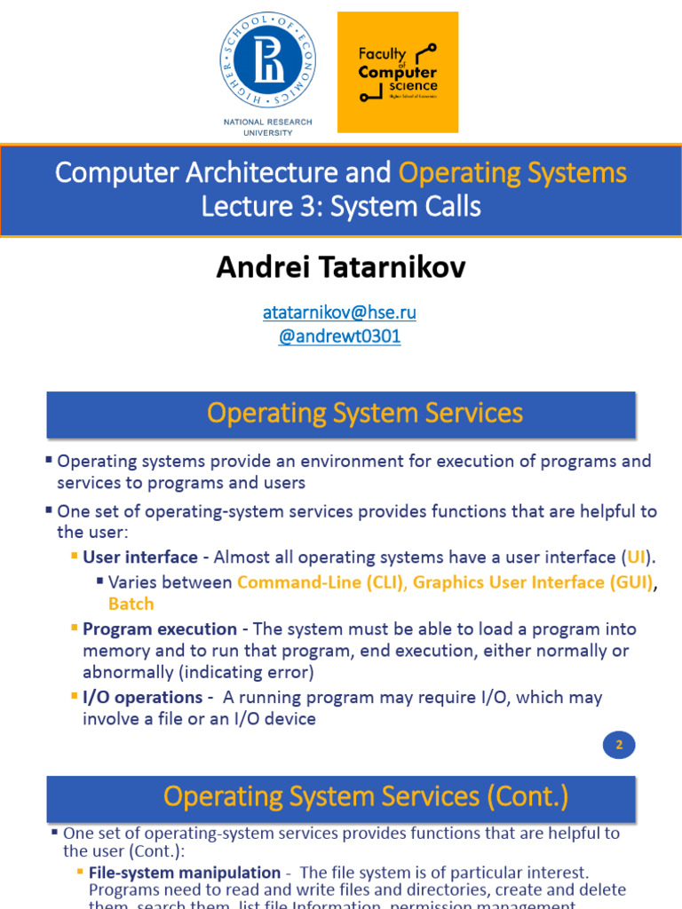 OS Lecture 03 | Download Free PDF | Operating System | Kernel (Operating System)