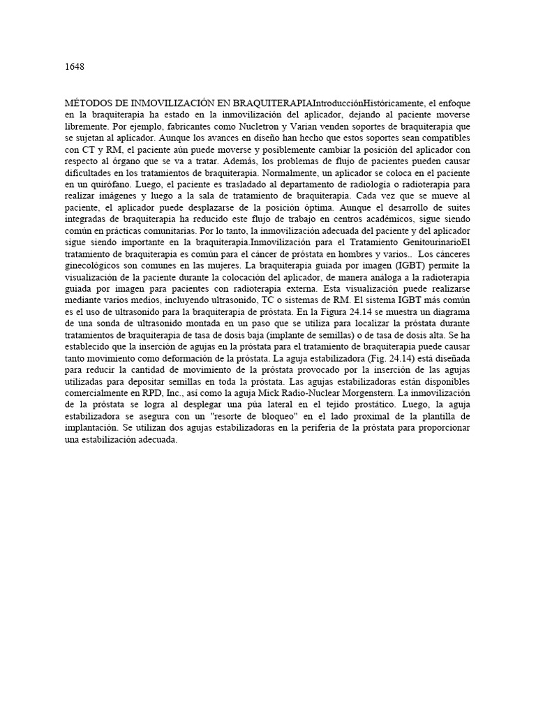 Simulacion e Inmovilizacion Braqui | PDF | Cancer de prostata | Especialidades Medicas