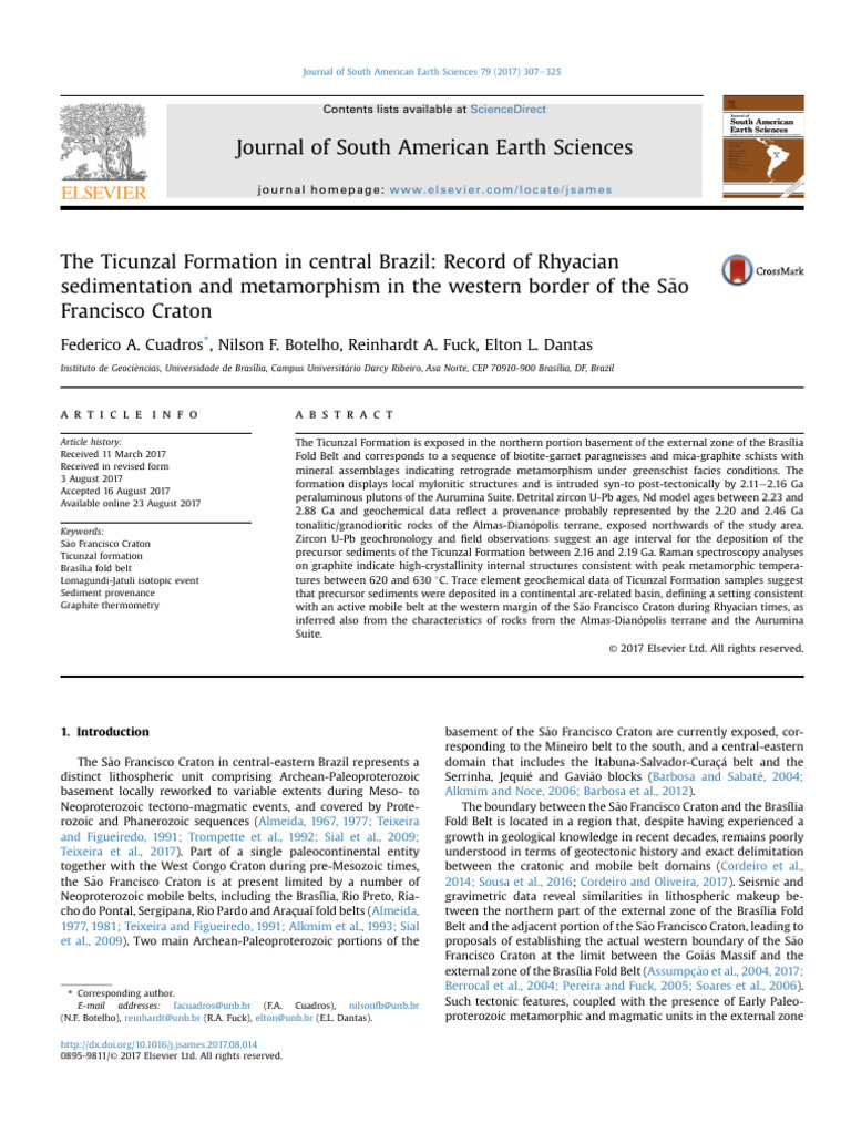 2017 - Cuadros Et Al - The Ticunzal Formation in Central Brazil Record ...
