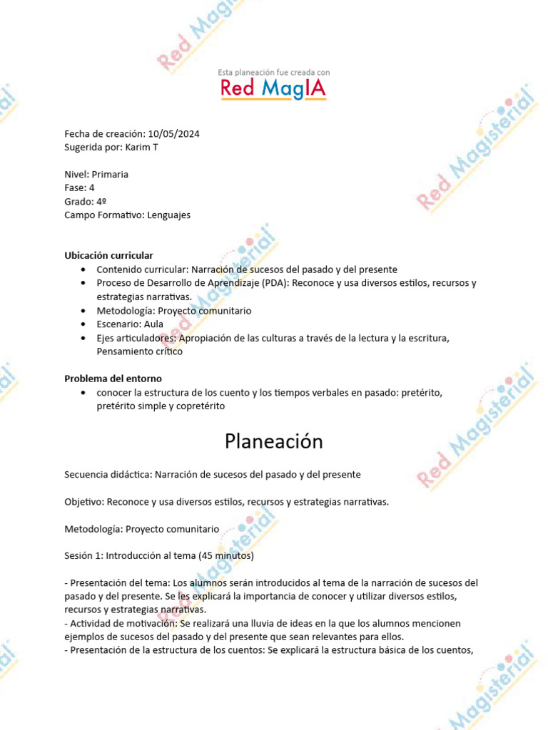 Reconoce y Usa Diversos Estilos, Recursos y Estrategias Narrativas ...