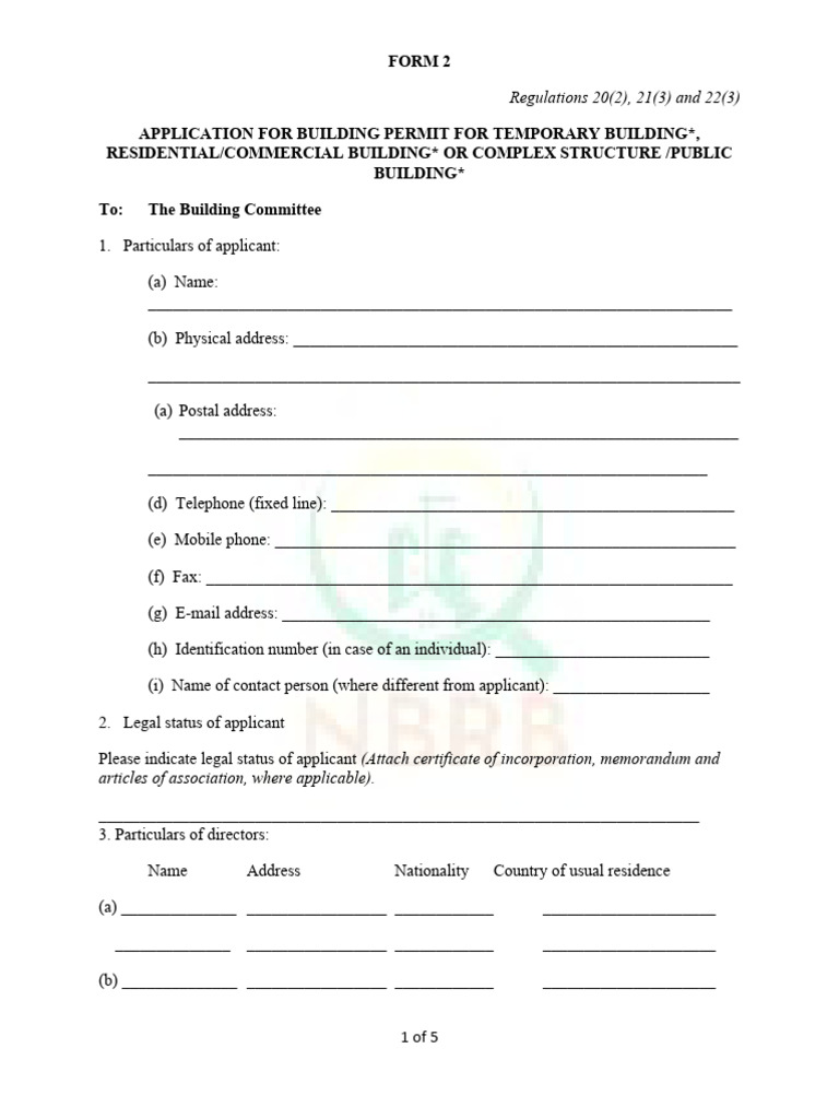 Form 2 | PDF | Building | Engineering