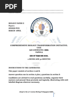 s4 Biology Scheme 2024-2025 | PDF | Bacteria | Sexual Reproduction