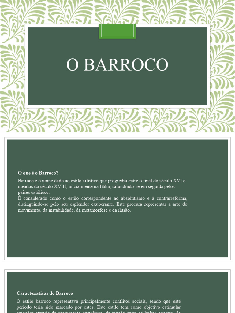 O Barroco | PDF | Barroco