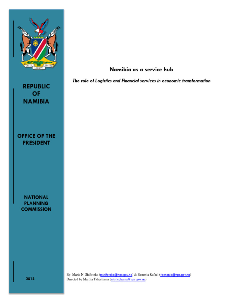 Namibia As A Service Hub The Role of Logistics and Financial Services ...