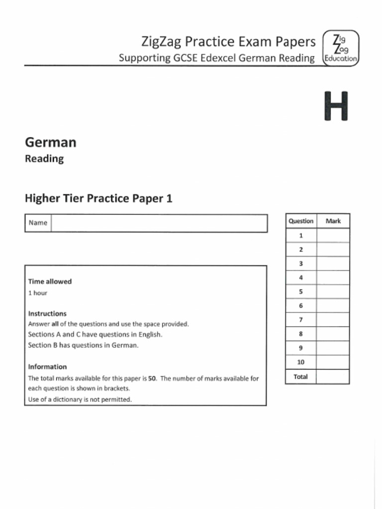 Higher Paper 1 | PDF