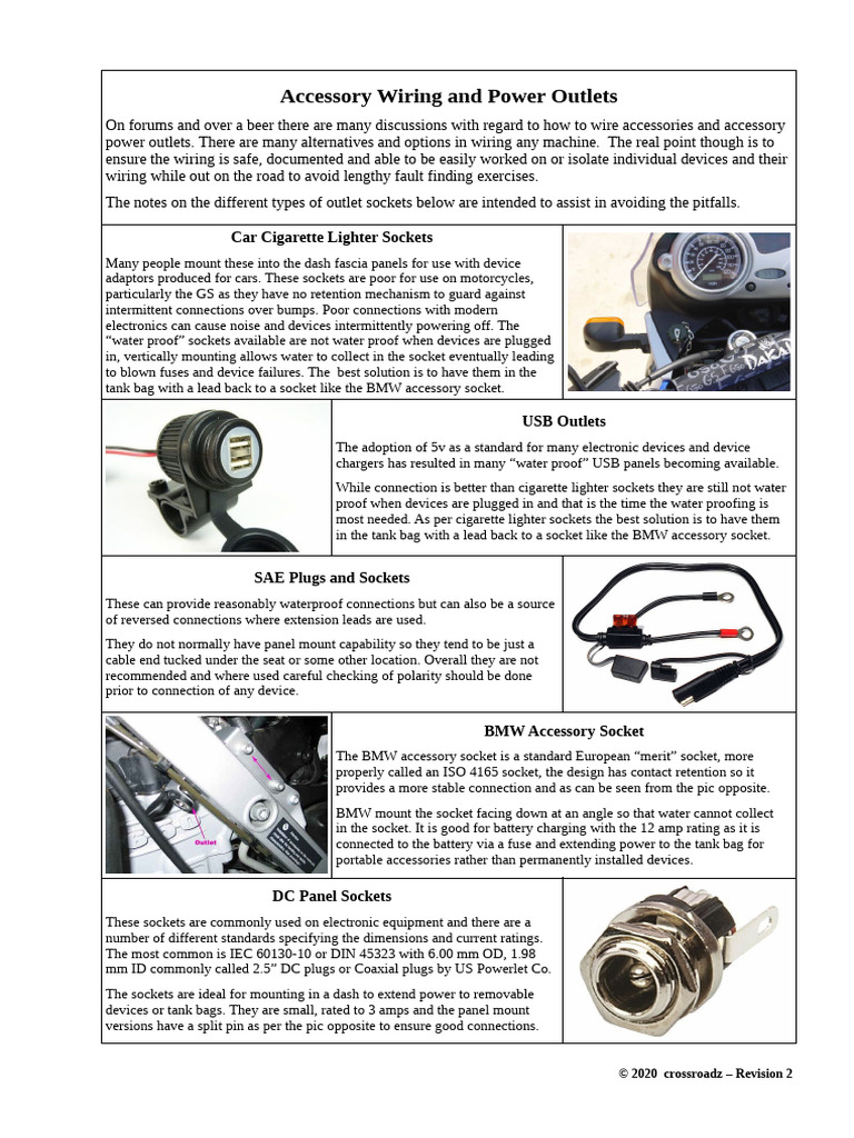 Accessory Sockets | PDF | Electrical Connector | Ac Power Plugs And Sockets