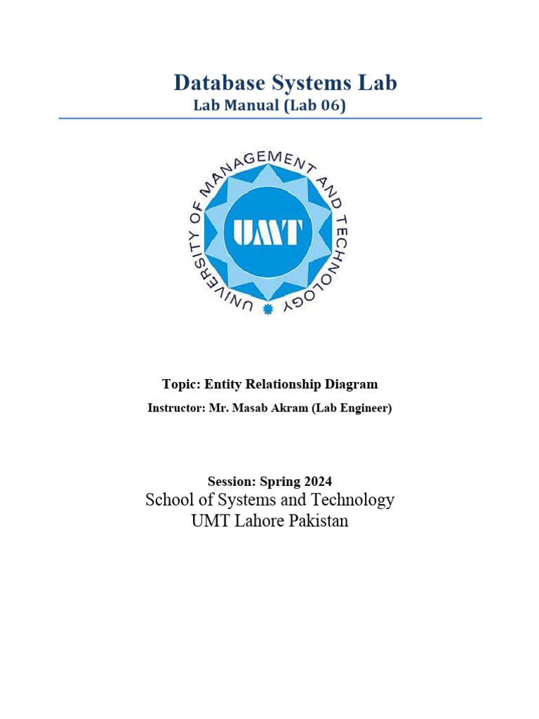 Lab 06 - ERD Basics | PDF | Computing | Software Lab 06 - ERD Basics | PDF | Computing | Software